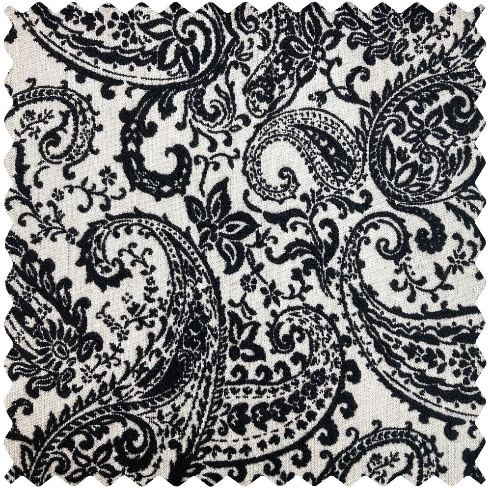 Beverly Black Swatch Fabric Swatch - Custom Curtain & Drapery Sample ...